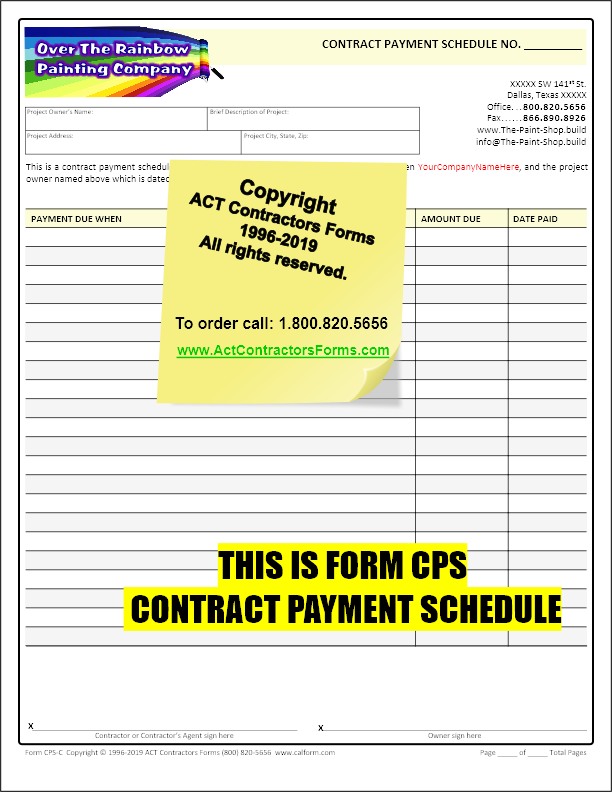 Painting Contract Addendums and Attachments Painting Contract Addendums and Attachments